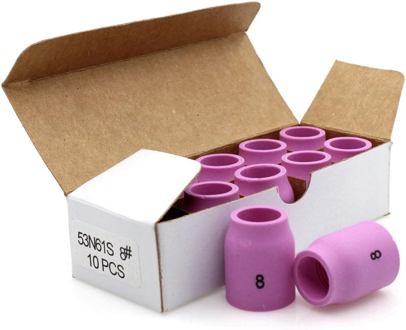 TIG Welding Ceramic Nozzle 53N61S No.8 Diameter 13mm & 1/2" for Torch 9 ...