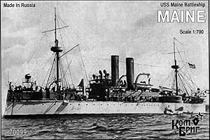 Amazon.com: Combrig 1/700 Battleship USS Maine, 1895, Resin kit ...