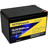 Amazon.com: 12V 7Ah LiFePO4 Battery, 256W Rechargeable Lithium Battery Built-in 20A BMS, 4000 ...