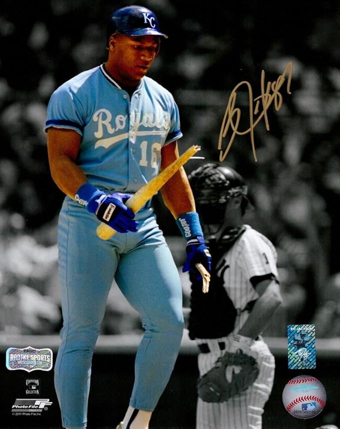 Bo Jackson Signed Picture - Iconic 8x10 - Autographed MLB Photos at ...