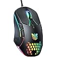 Amazon.com: Wired PC Gaming Mouse: High Precision Sensor,RGB Backlit, Adjustable DPI, 7 Buttons ...