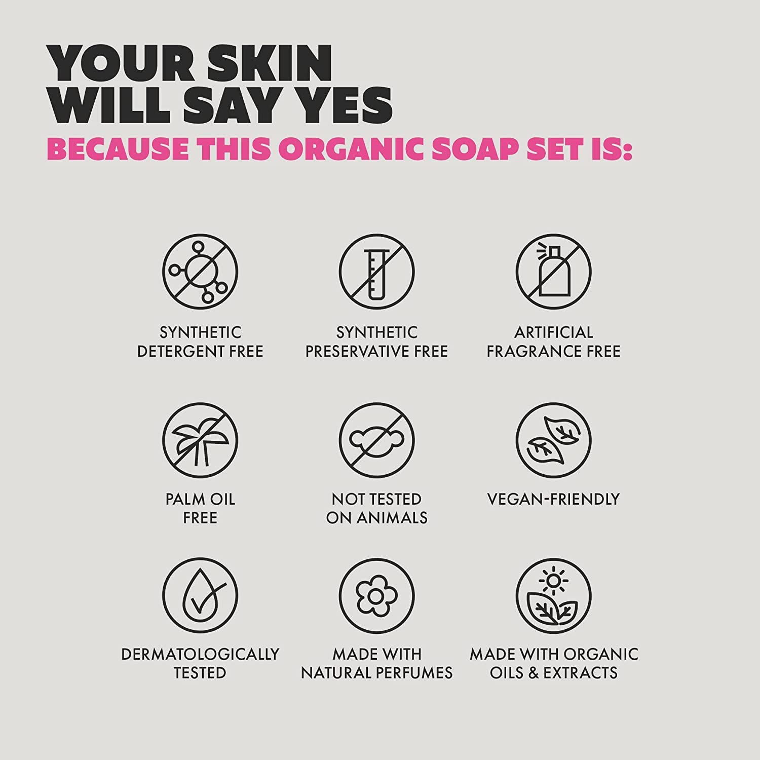 Mua Skin Said Yes Organic Soap Bar (Set of 8) - Natural Soap Made in ...