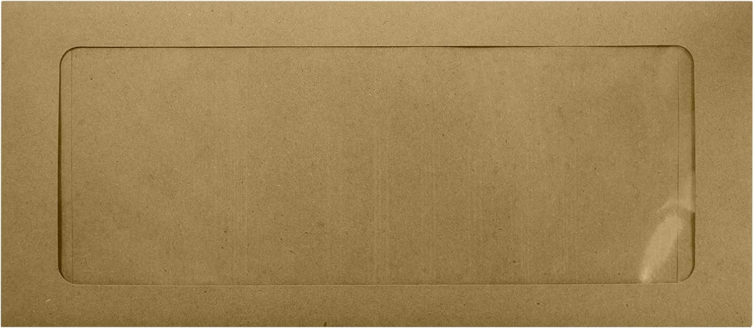 Amazon.com : #10 Full Face Window Envelopes w/Peel & Press Sealing (4 1 ...