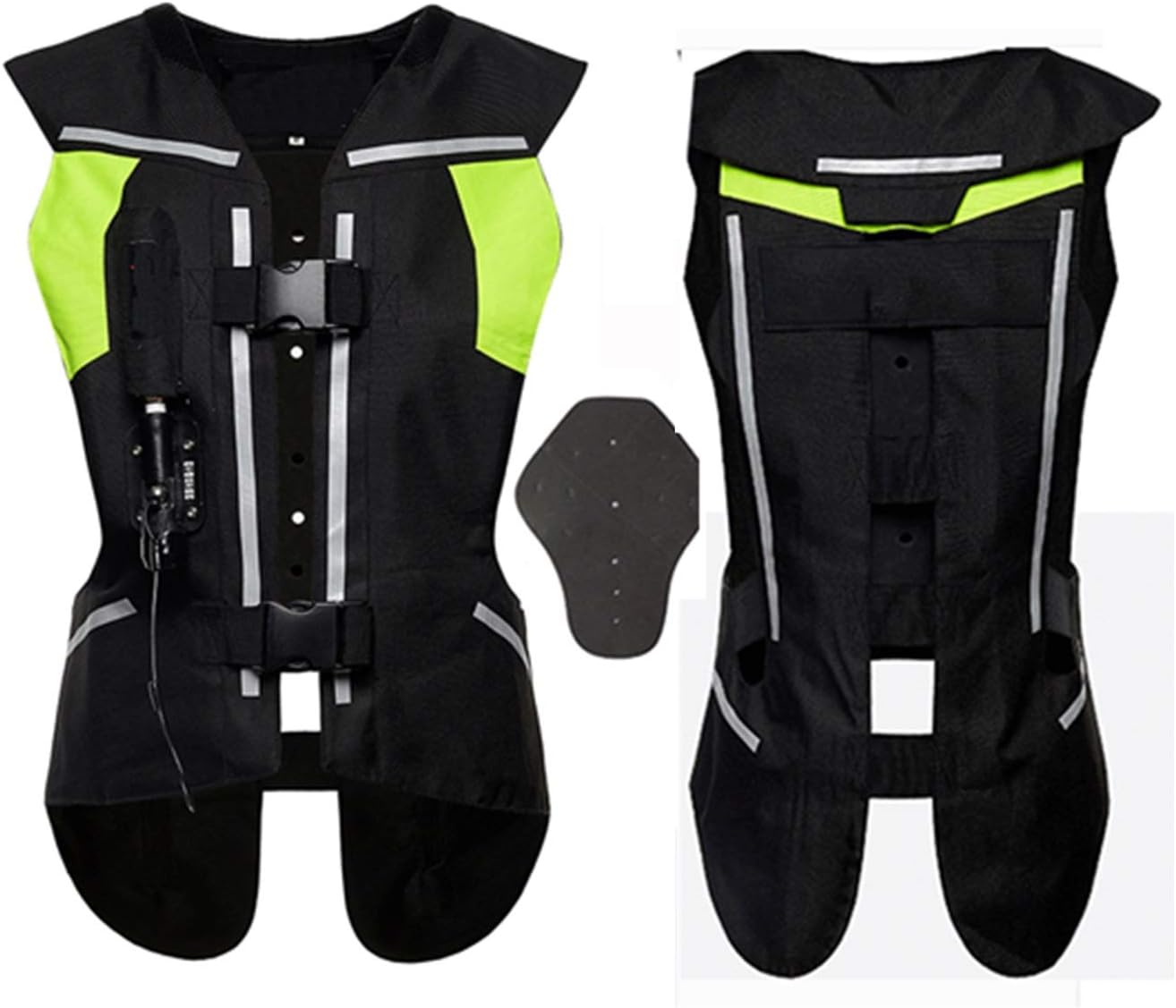 YXYECEIPENO Airbag Vest Motorcycle Cylinder Vest 0.3 Seconds to Trigger ...