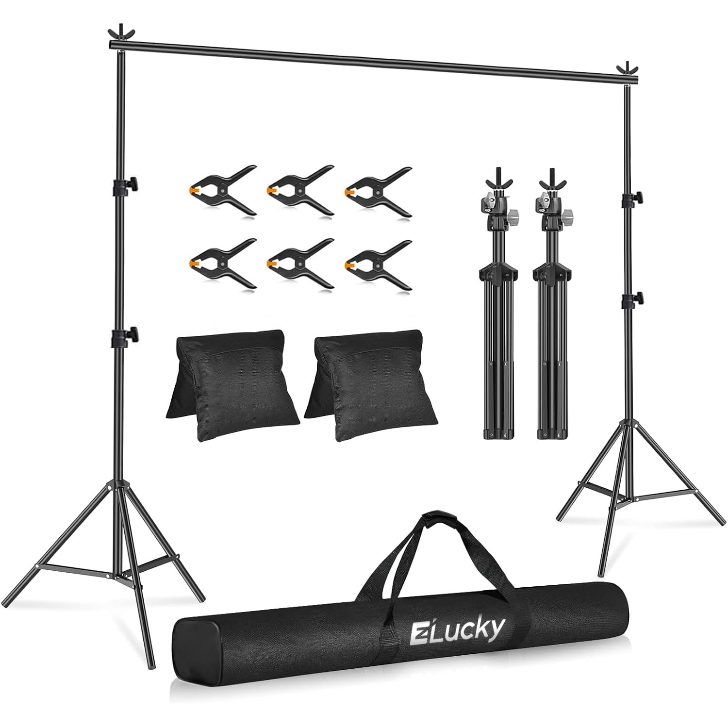 Backdrop Stand for Parties, 10x7 ft Heavy Duty Background Stand ...