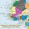 Colorful World Political Wall Map | 36x24 Large World Map | Detailed ...