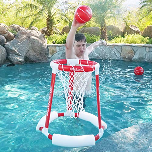 GoSports Splash Hoop 360 Floating Pool Basketball Game | Includes Hoop ...