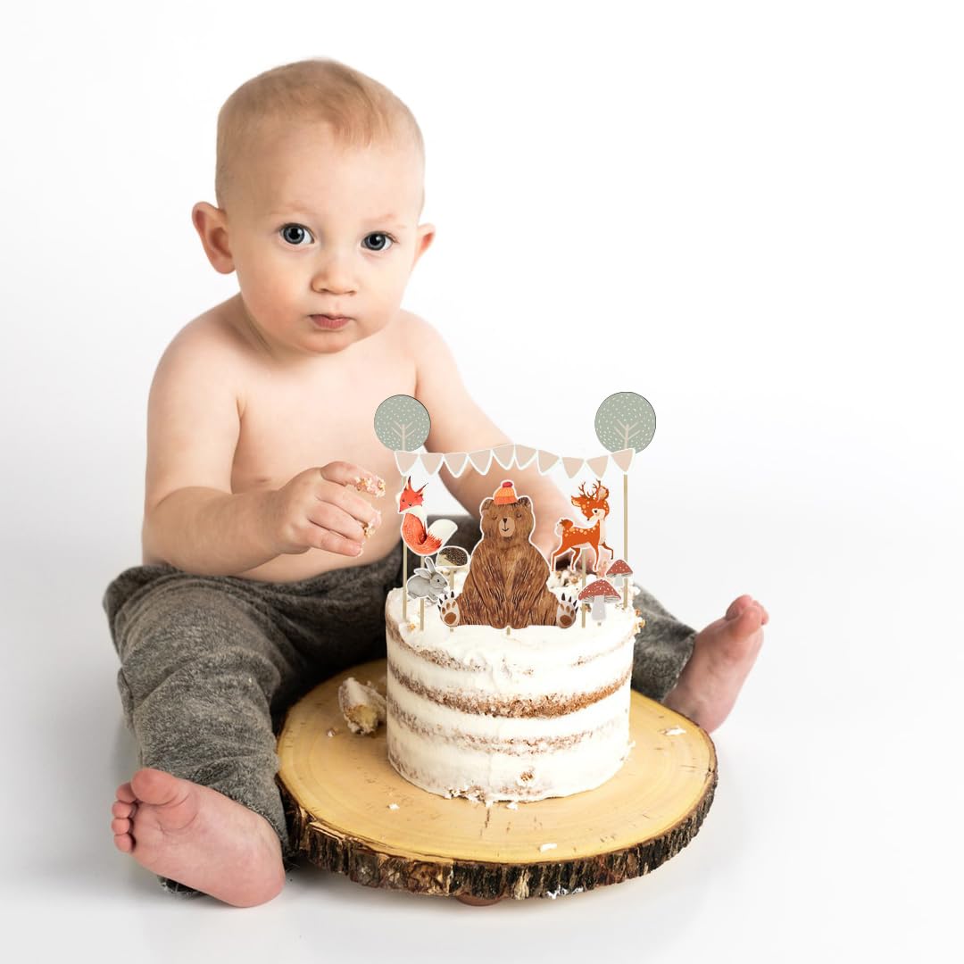 Mua Bear Cake Toppers，Special designed animal Bear Woodland，Cake Topper ...