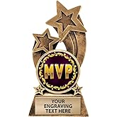 Amazon.com : Crown Awards MVP Trophy, 5.5" Glory Resin MVP Trophies ...
