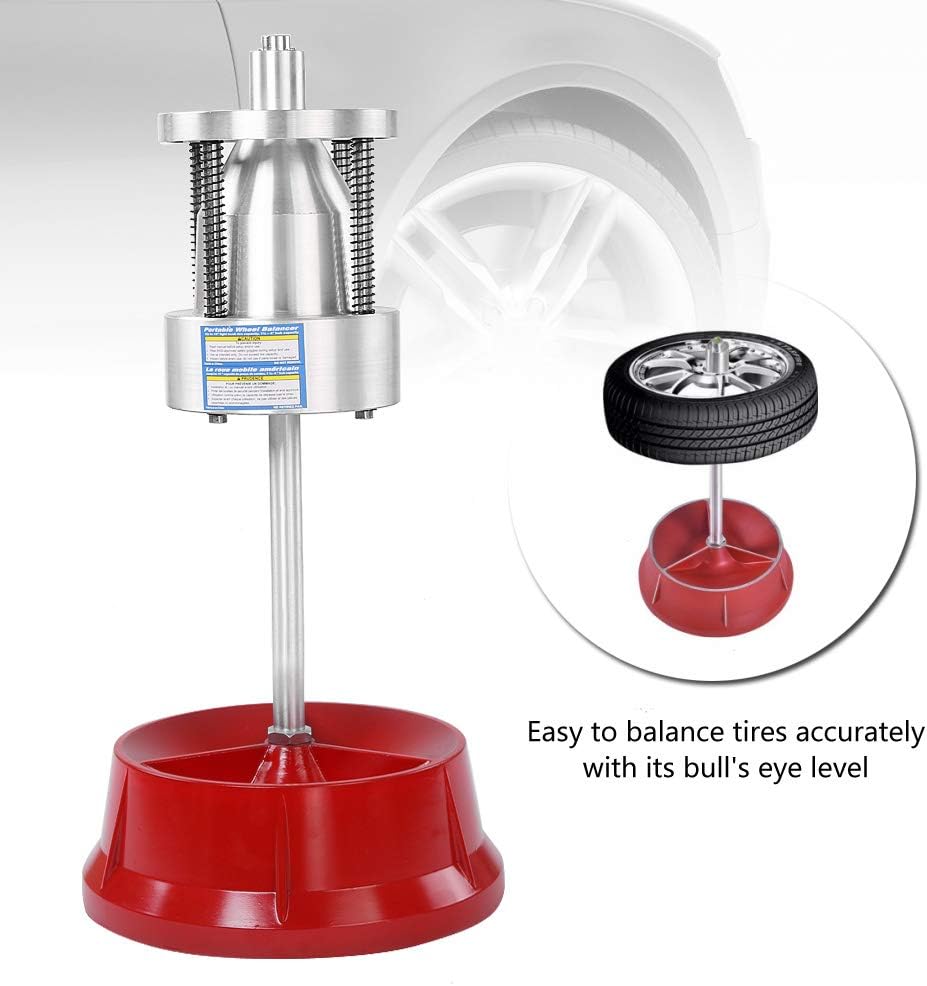 Amazon.com: Qiilu Portable Bubble Wheel Balancer, Heavy Duty Hubs Wheel ...