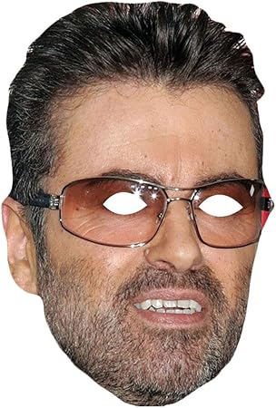 George Michael Celebrity Singer Card Face Mask Fancy Dress Party Single ...