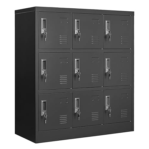 Metal Lockers for Employees,Office Storage Locker with Doors Black ...
