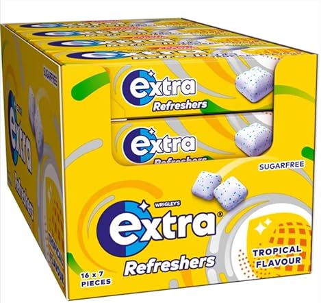 Extra Refreshers Tropical Chewing Gum Box 7-Pieces price in Saudi ...