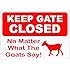 Amazon.com: Caution Attack Goat Sign: Garden & Outdoor