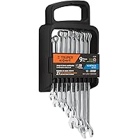 Truper Expert JC-20PM, Juego de 20 llaves combinadas extralargas pulidas estándar y milimétricas ...