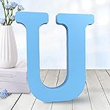 Amazon.com: AOCEAN 6 Inch Blue Wood Letters Unfinished Wood Letters for ...