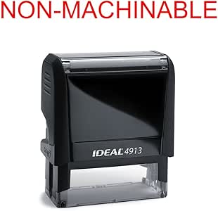 Amazon.com : Non-machinable Rubber Stamp for Office Use Self-Inking ...