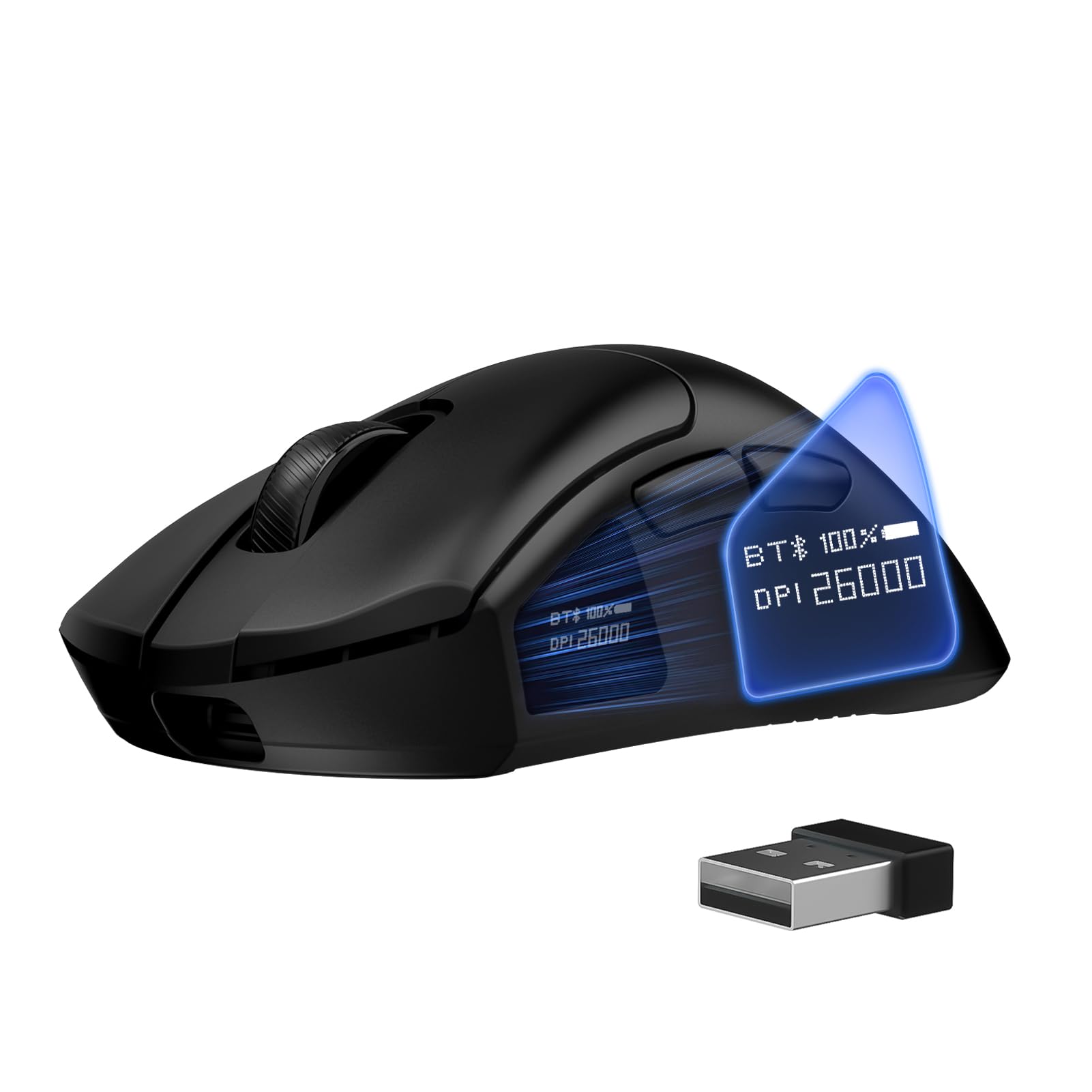 FFJ Wireless Gaming Mouse - 26000 DPI, Ultra-Lightweight Mouse Gaming ...