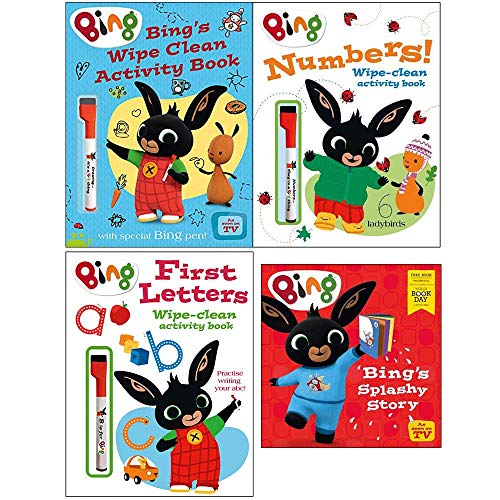 Amazon.com: Bing’s Wipe Clean Activity 3 Books Collection Set With ...