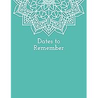 Dates to Remember Book: Perpetual Calendar Special Dates Birthday ...