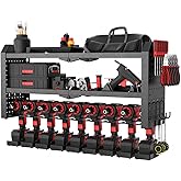 Amazon.com: YouTeMei Power Tool Organizer 8 Drill Holder Wall Mounted,3 ...