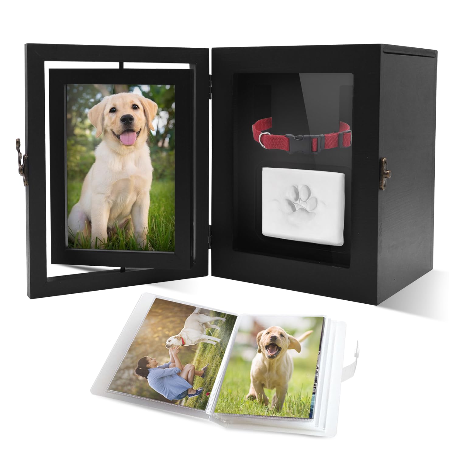 EGOMYRON Dog Memorial Gifts for Loss of Dog, Paw Print Kit with Dual ...
