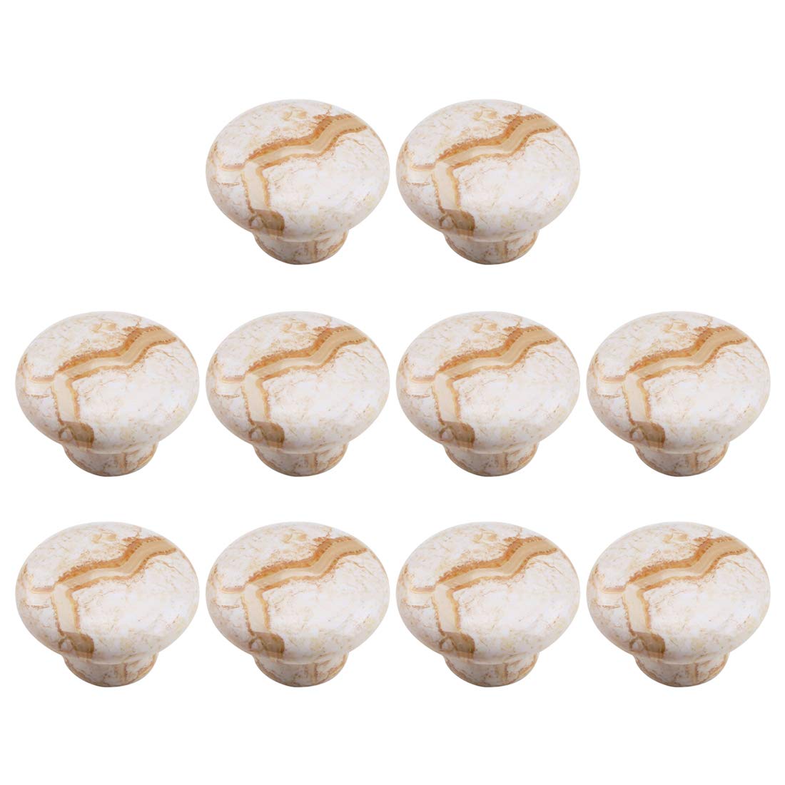 Manopole 32x32x25mm 10Pz Marmo Mobili Manopola Pomelli Ceramica Pomello ...