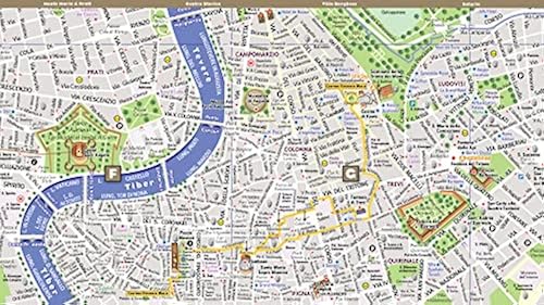 Map Of Prati Rome Italy