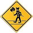 Amazon.com: Killer Clown Crossing 12" x 12" Tin Road Sign Halloween ...