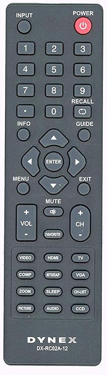 Amazon.com: New Original DYNEX DX-RC02A-12 LCD LED TV Remote For DX ...
