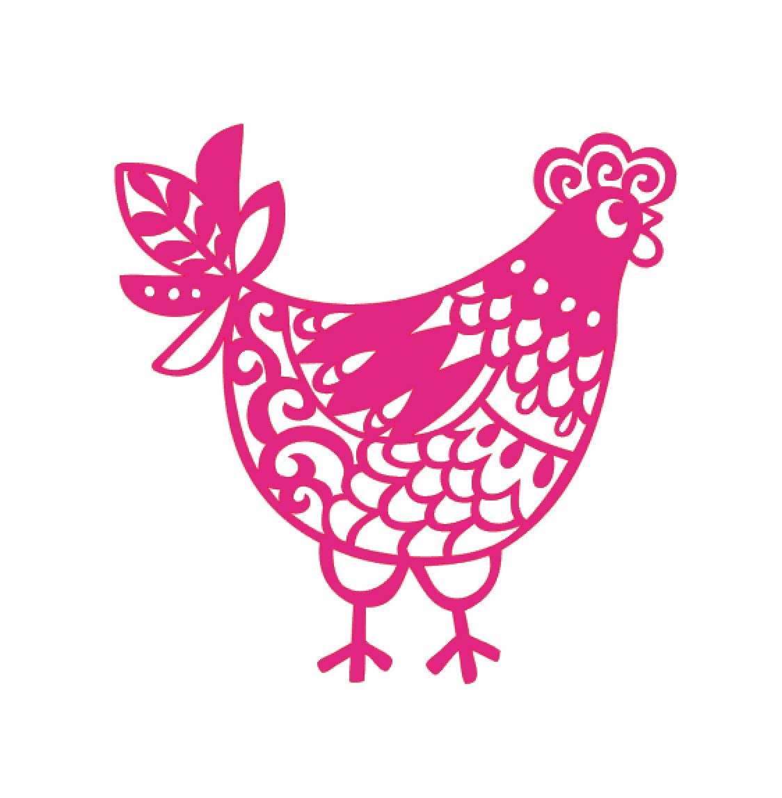 Amazon.com: Custom Mother Hen Chicken Vinyl Decal - Personalized Hen ...