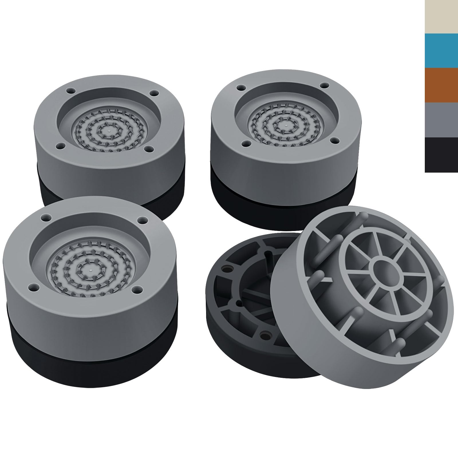 ANNKUT Furniture Risers 1 inch?Round Bed Risers Heavy Duty for Chair ...