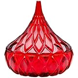 Amazon.com | Godinger Red Crystal Hershey's Kiss Candy Dish by Godinger ...