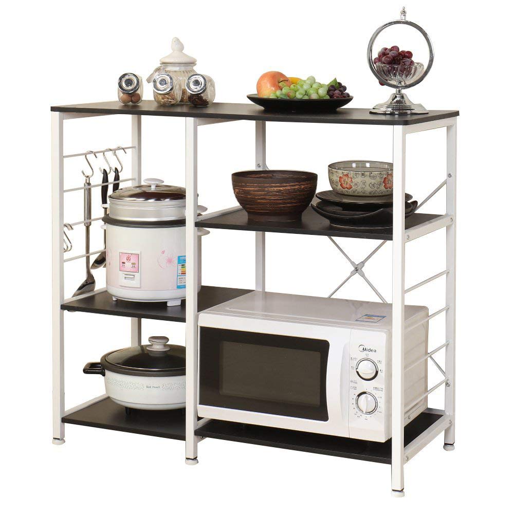 soges Kitchen Baker's Rack Utility Microwave Oven Stand Storage Cart ...