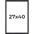 Amazon.com - 27x40 Shadow Box Frame Contemporary Black | 3/4" Depth of ...