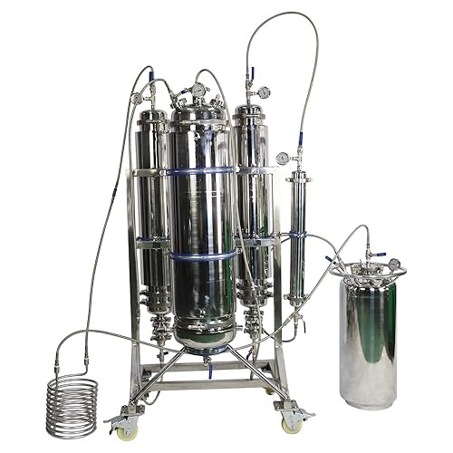 HNZXIB Closed Loop Extractor 10LB Stainless Steel Vacuum Chamber/Tube ...