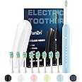 Amazon.com: 7AM2M Sonic Electric Toothbrush for Adults and Kids, with 8 Brush Heads and Travel ...