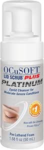 Amazon.com: OCuSOFT Lid Scrub Plus Platinum Foaming Eyelid Cleanser 50 ...