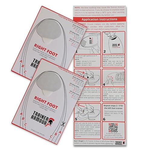 Trainer Armour - Big Toe Hole Preventer, self-Adhesive Patches with a ...