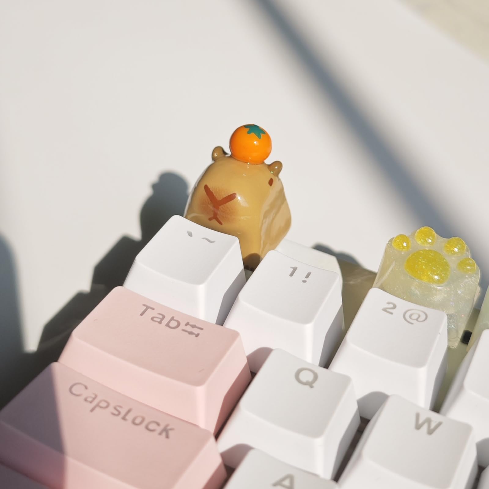 Mua Cartoon Capybara Keycap,Custom 3D Handmade Clay Artisan ESC Keycap ...