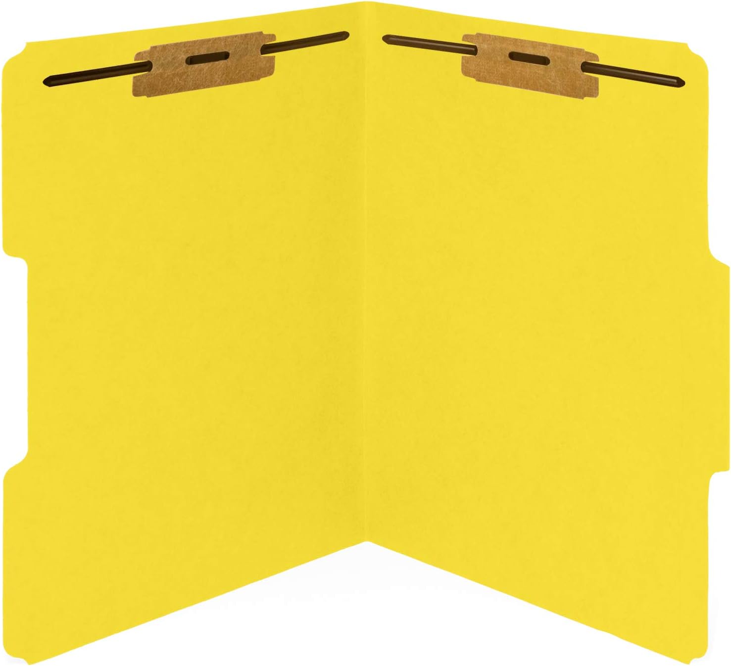 Amazon.com : 50 Yellow Fastener File Folders - 1/3 Cut Reinforced Tab ...