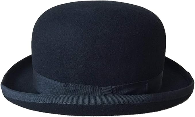 Herren Damen Frühling Herbst Melone Bowler Hut Herbst Filzhut Vintage ...