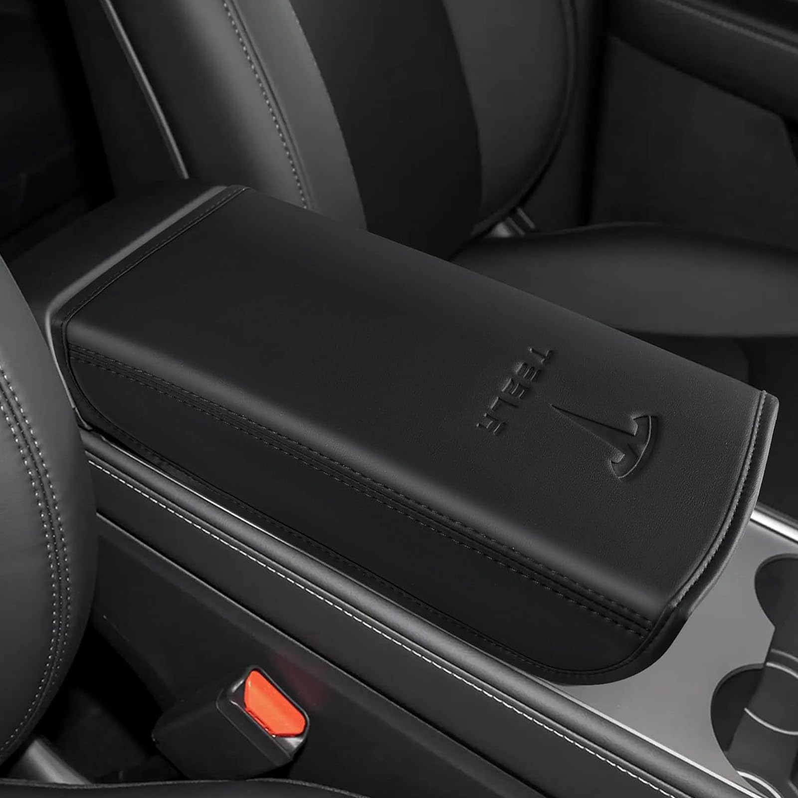 Armrest Cover Designed for Tesla Model 3/Y 2017-2023 2024, Leather ...