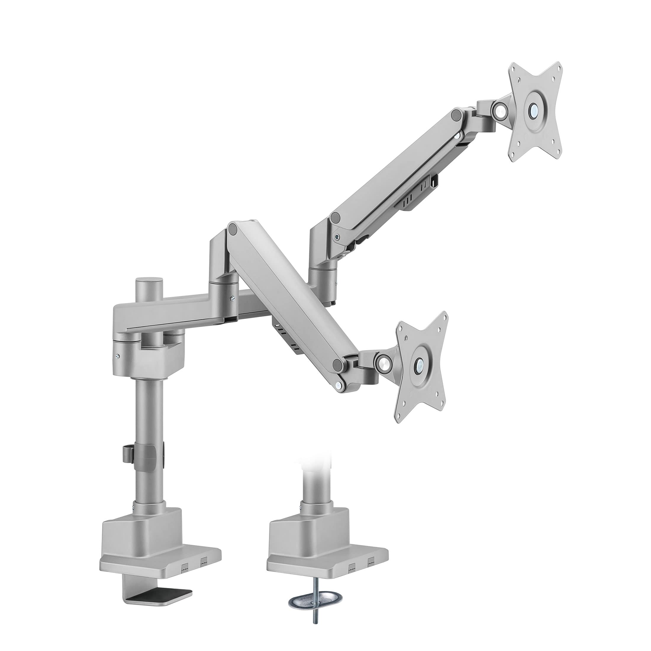 Mua Dual Monitor Desk Mount | Pole Mounted Gas Spring Dual Monitor Arm ...