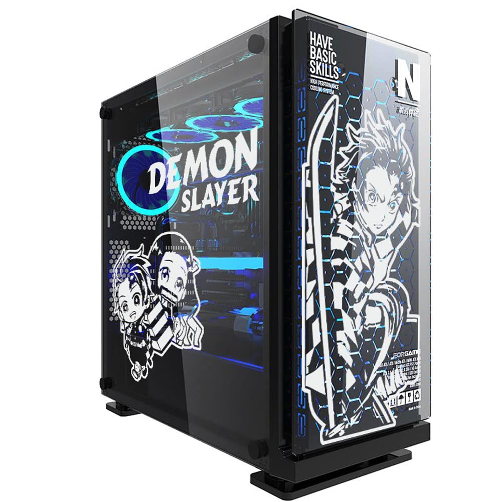 Mua Demon Slayer Anime Stickers for PC Case,Cartoon Decor Decal for ATX ...