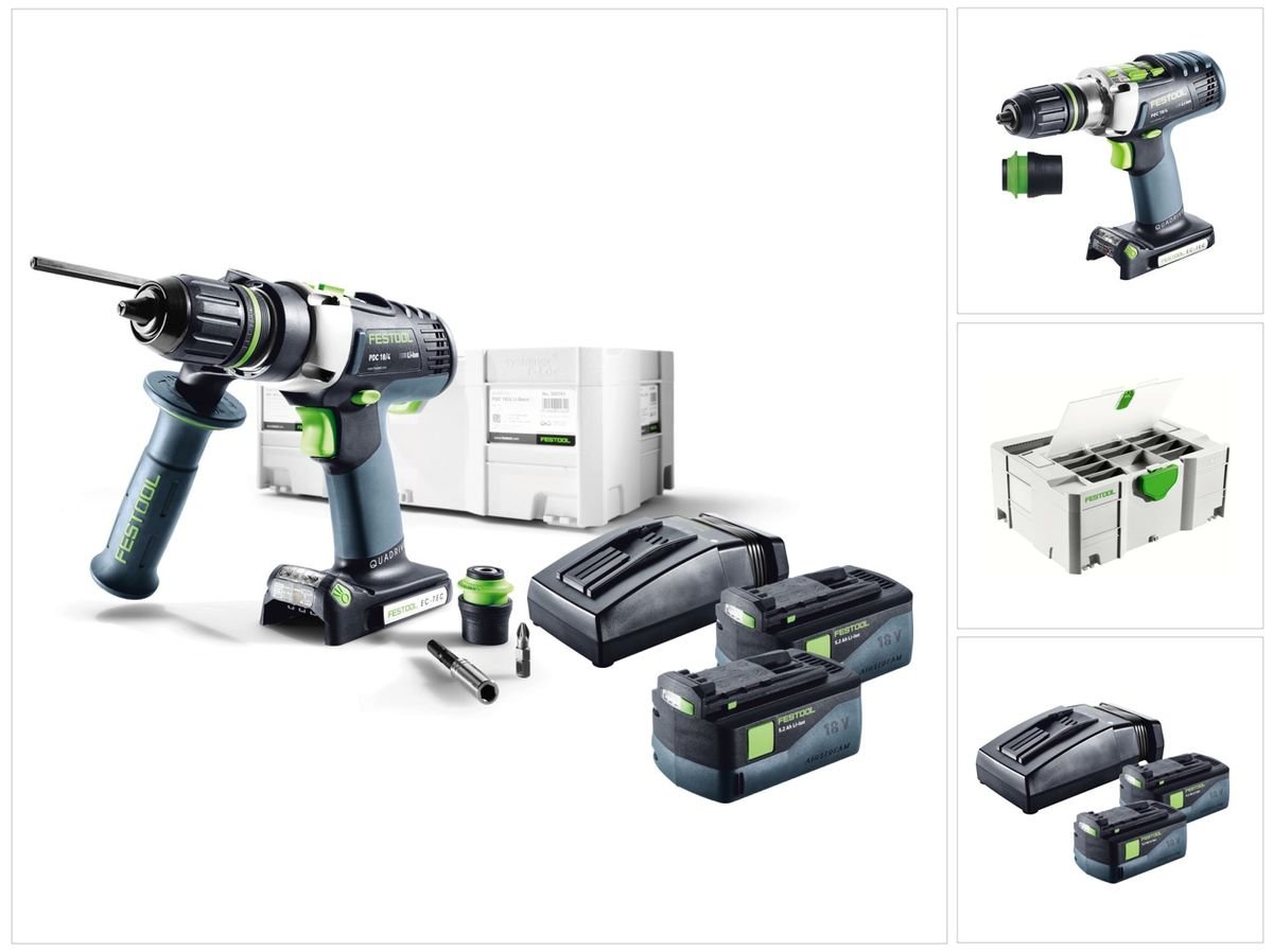 FESTOOL Cordless Impact Drill PDC 18/4 Li 5,2-Plus QuaDrive: Amazon.co ...