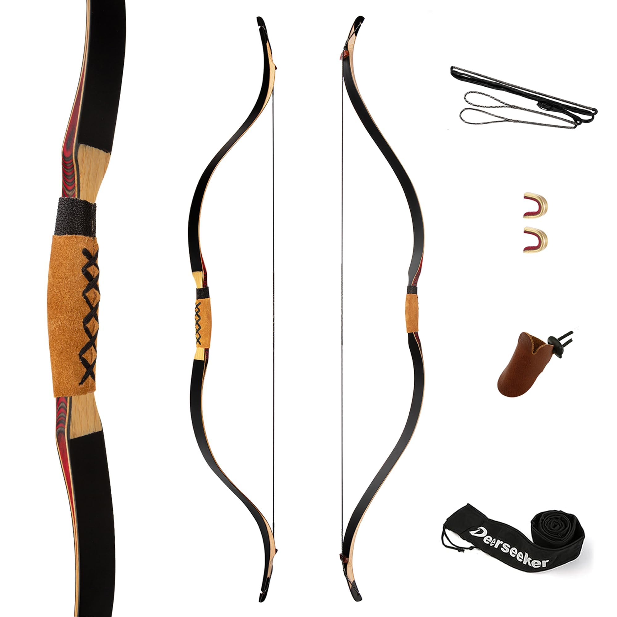 Deerseeker Archery 52" Recurve Bows Traditional Handmade Longbow ...