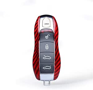 Amazon.com: Carbon Fiber Key Fob Cover for Porsche Key Fob Remote Key ...