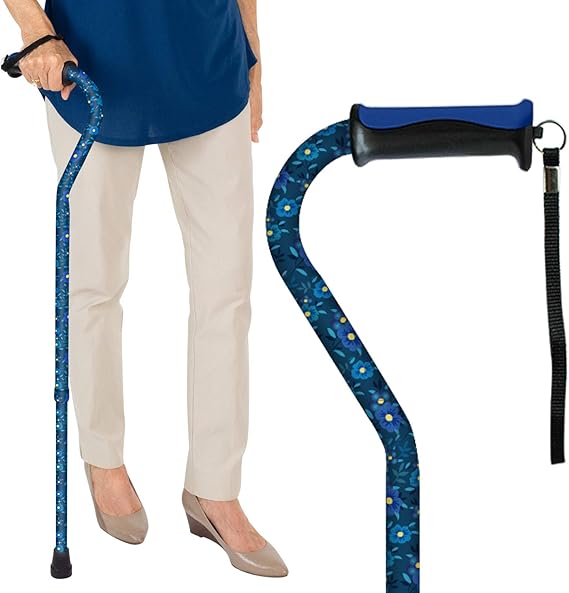 Vive Walking Cane - for Men & Women - Portable, Adjustable Offset ...