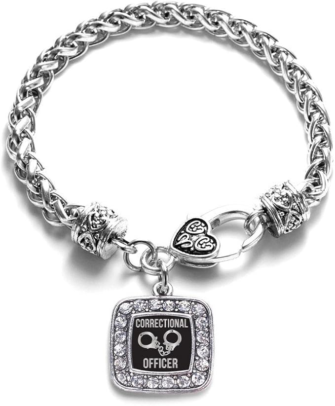 Amazon.com: Correctional Officer Classic Silver Plated Square Crystal ...